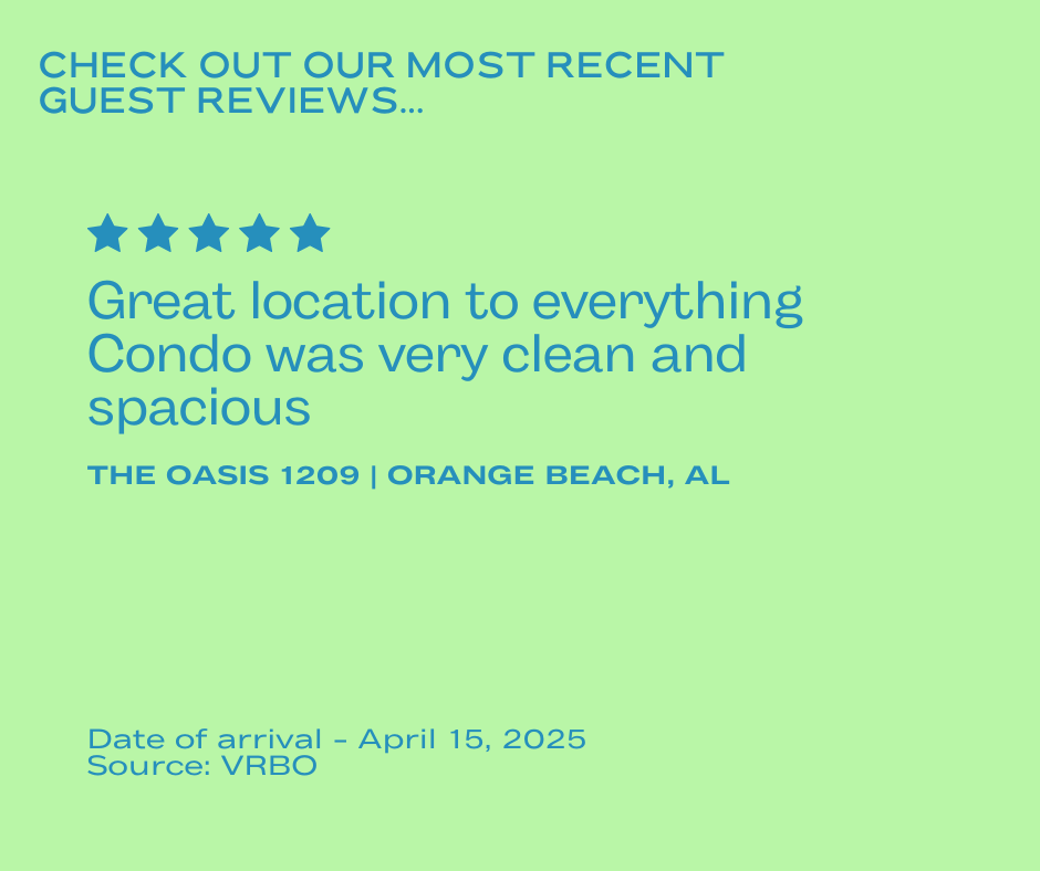 Testimonials | Alabama Getaway Vacations