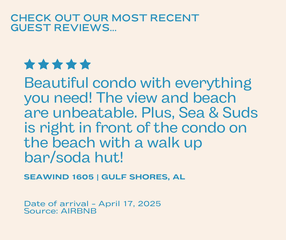 Testimonials | Alabama Getaway Vacations
